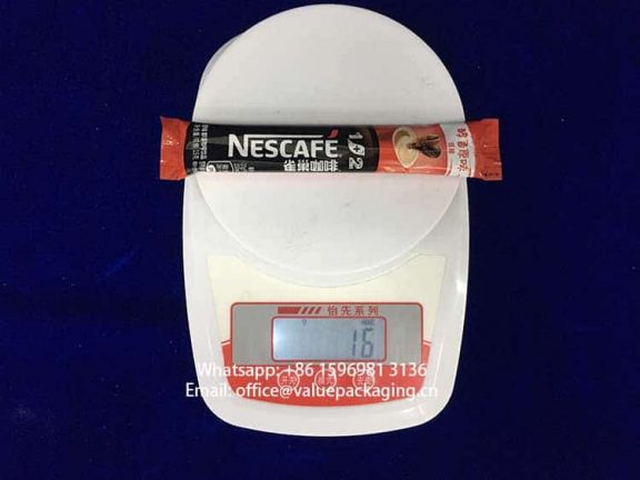 What's the package dimension for 15 grams Nestle instant coffee powder ...