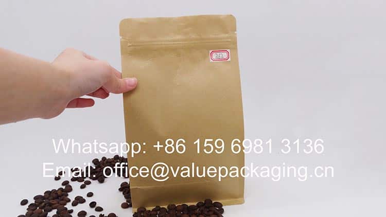 250grams Renewable roasted beans box bottom coffee package – Bruce Dou